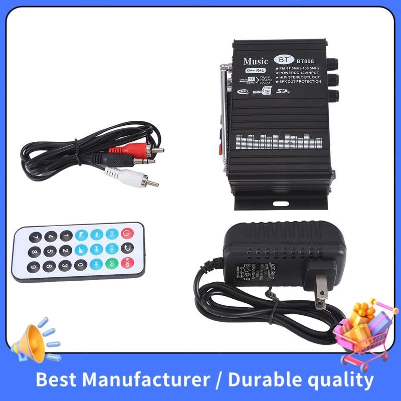 BT-888 5.0 Bluetooth Amplifier 12V HIFI 30W+30W Amplifier Mini ...