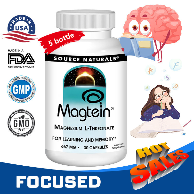 Magtein Magnesium L-Threonate, Brain Health, Memory & Focus, 30 ...
