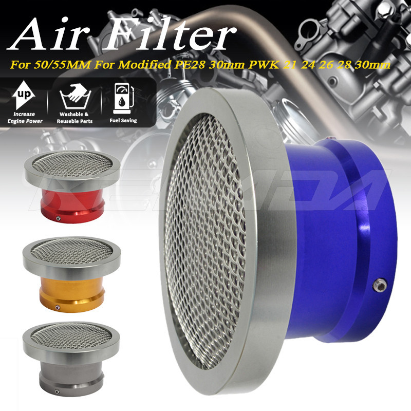 Motorcycle Air Filter Wind Horn Cup Velocity Stack for Motorcycle Mesh ...