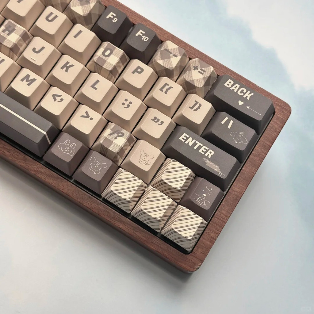 Brown Puppy Lattic Keycap Cherry/MOA Profile 134 Keys PBT Five-sided ...