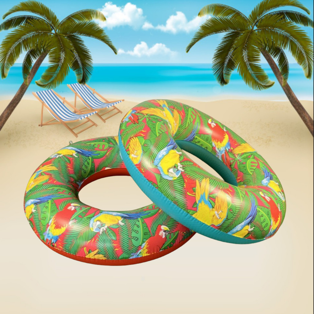 Awning Seat PVC Inflatable U-Shaped Floating Row Swimming Pool Adult ...