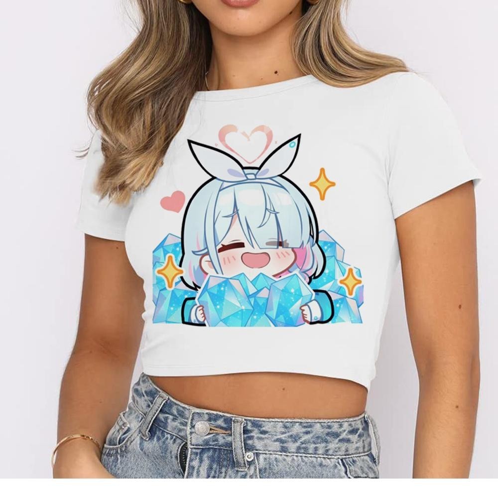 cute blue archive aesthetic cyber y2k vintage crop top Female gothic ...