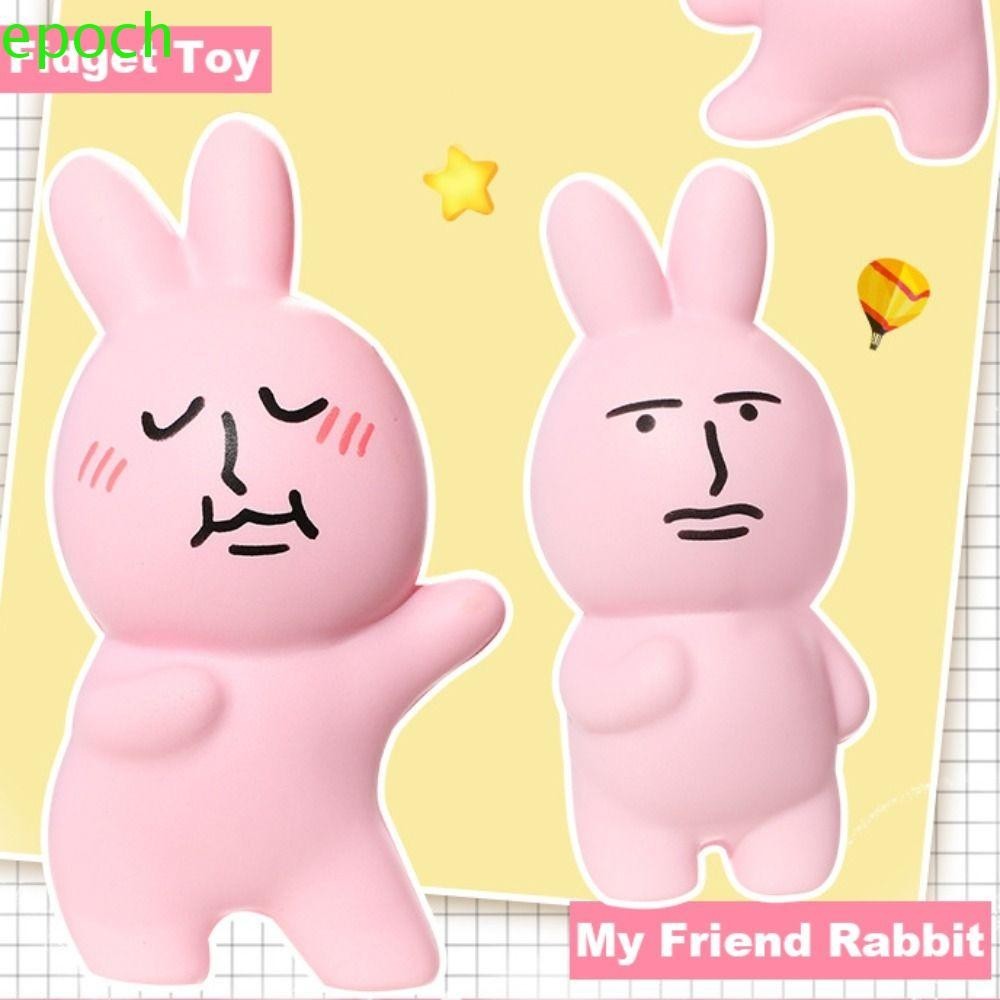 EPOCH My Friend Rabbit Keychain, Bag Pendant Cartoon Pink Rabbit ...