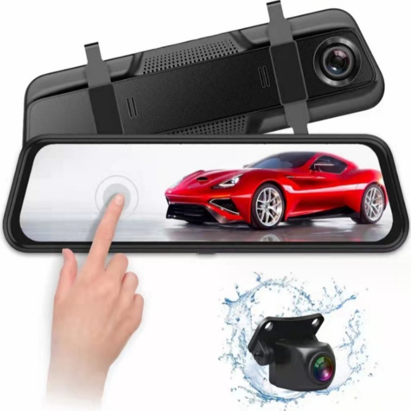 10 Inch Mirror Camera for Car Touch Screen Video Recorder Rearview ...