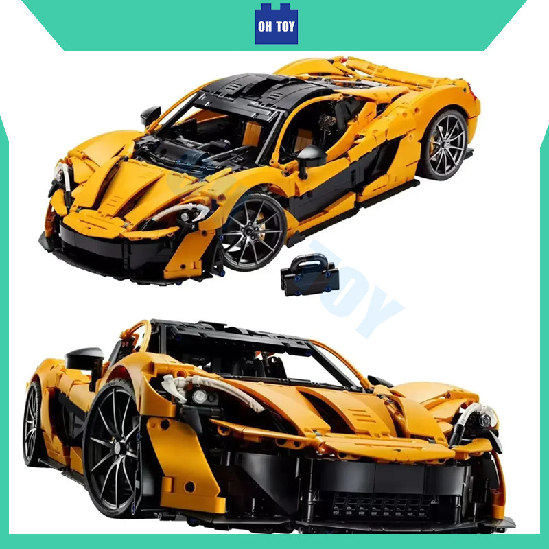 Technical 42172 1:8 Super Racing Car McLaren P1 Building Blocks Model ...