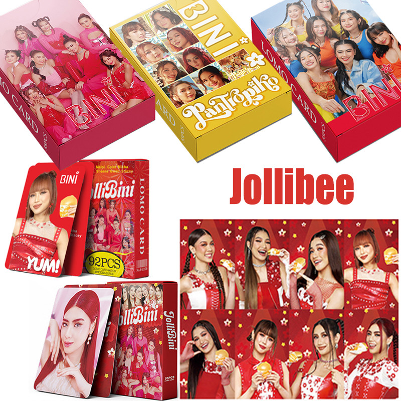 Jollibee Photocard Bini Lomo Cards Bini Photocards 55PCS Photo Card ...