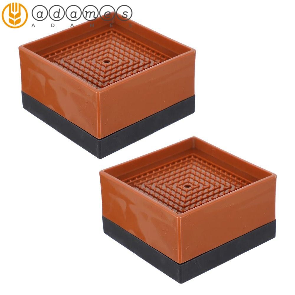 ADAMES Furniture Foot Pad, Adjustable Desk Lifts Bed Furniture Riser, Stackable Anti-slip ...