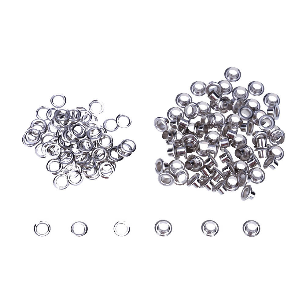 100sets Eyelet with Washer Leather Craft Repair Grommet 4mm 5mm 6mm 8mm ...