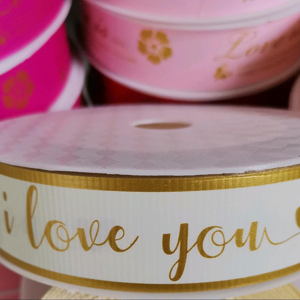 Korean ribbon for flower bouquet (2.5cm) | Shopee Philippines