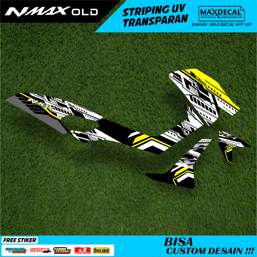 Striping Sticker Yamaha Nmax Old Transparent UV Racing Simple ...