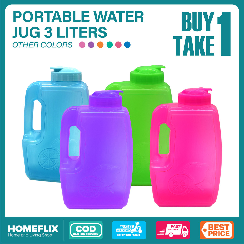 BUY 1 TAKE 1 Plastic Pitcher Water Jug Fridge Bottle Portable Water Jug ...