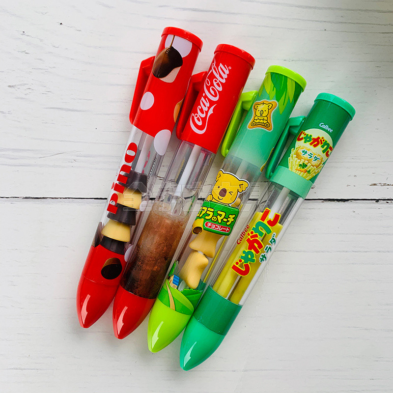 Japan Sakamoto Meiji Calbee Limited Edition Ballpoint Pen Bear Biscuit ...