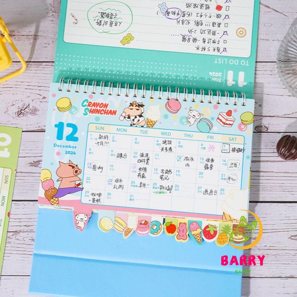 BARRY Crayon Shin-chan Calendar, Cute Anime Characters Cartoon Desk ...