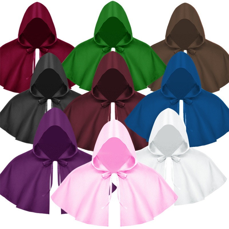 Ready Stock Halloween COS Costume Death Cloak Medieval Hooded Cloak ...