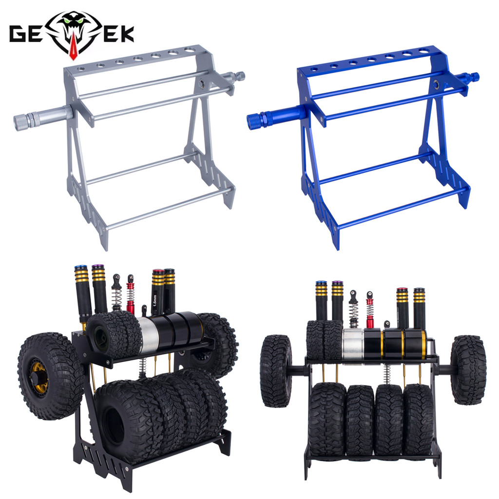 Aluminum 1.9" 2.2" Wheel Tires Rack Tire Shock Absorbers Display Stand ...
