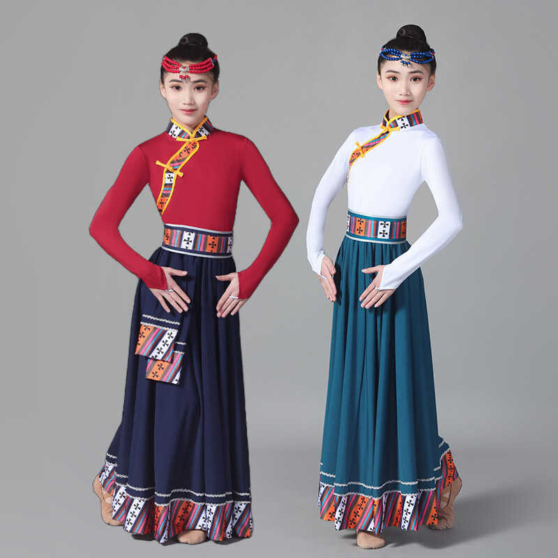 Children Costumes Tibetan Costumes Female Tibetan Dance Costumes Tibetan Performance Costumes ...