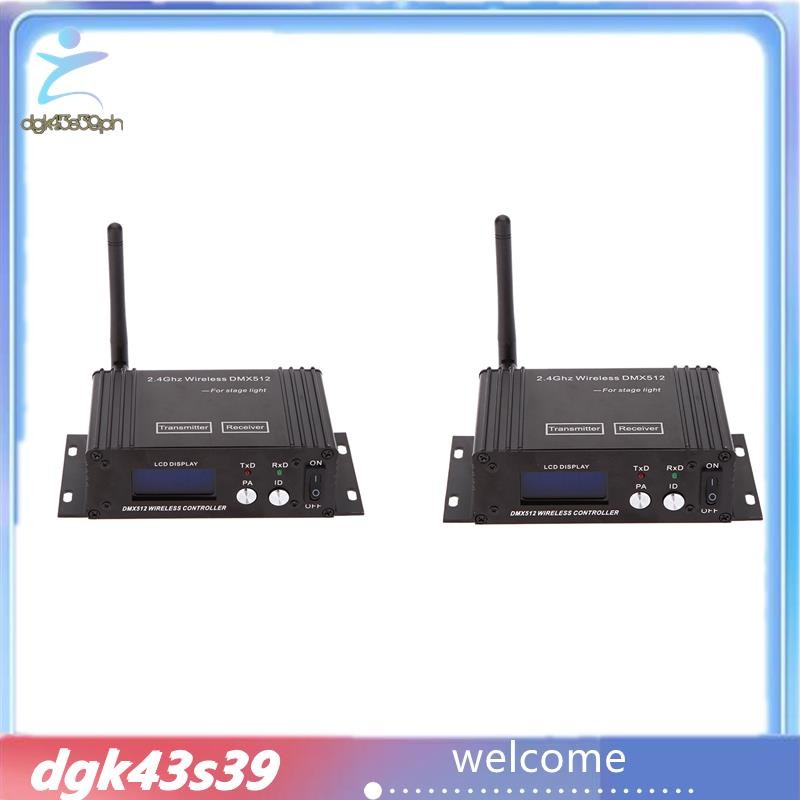 [Pretty] 2.4G Wireless DMX 512 Controller Transmitter Receiver LCD Display Power Adjustable ...