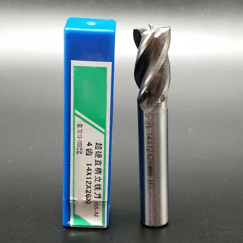 14mm 4Flute HSS & Aluminium End Mill Cutter CNC( 14×12×26×83mm×4F ) | Shopee Philippines