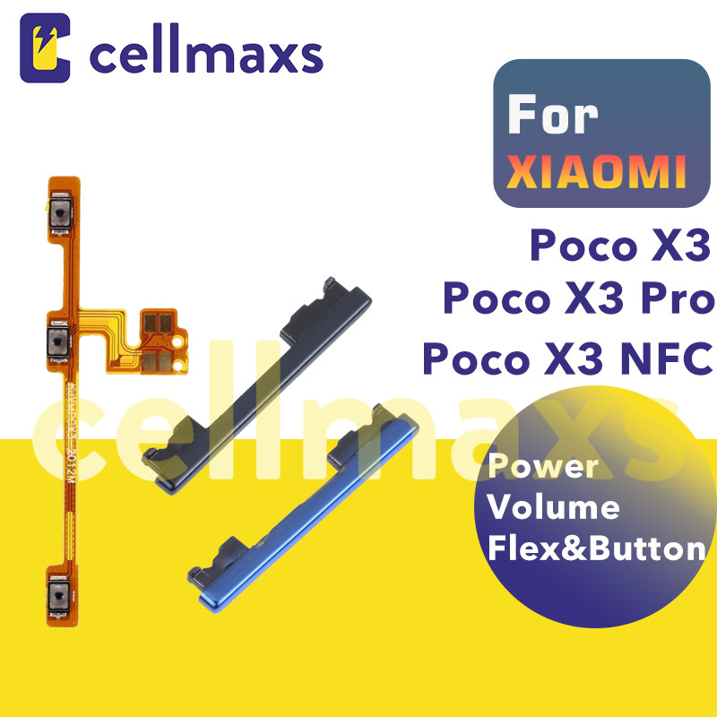 For XIAOMI Poco X3 Pro NFC Power On Off Volume Flex Button MZB07Z0IN ...