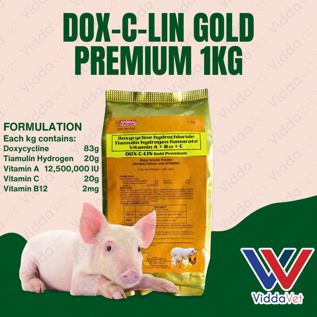 Dox-C-Lin Gold Premium 1KG Nutrition for All Animal Types Comprehensive ...