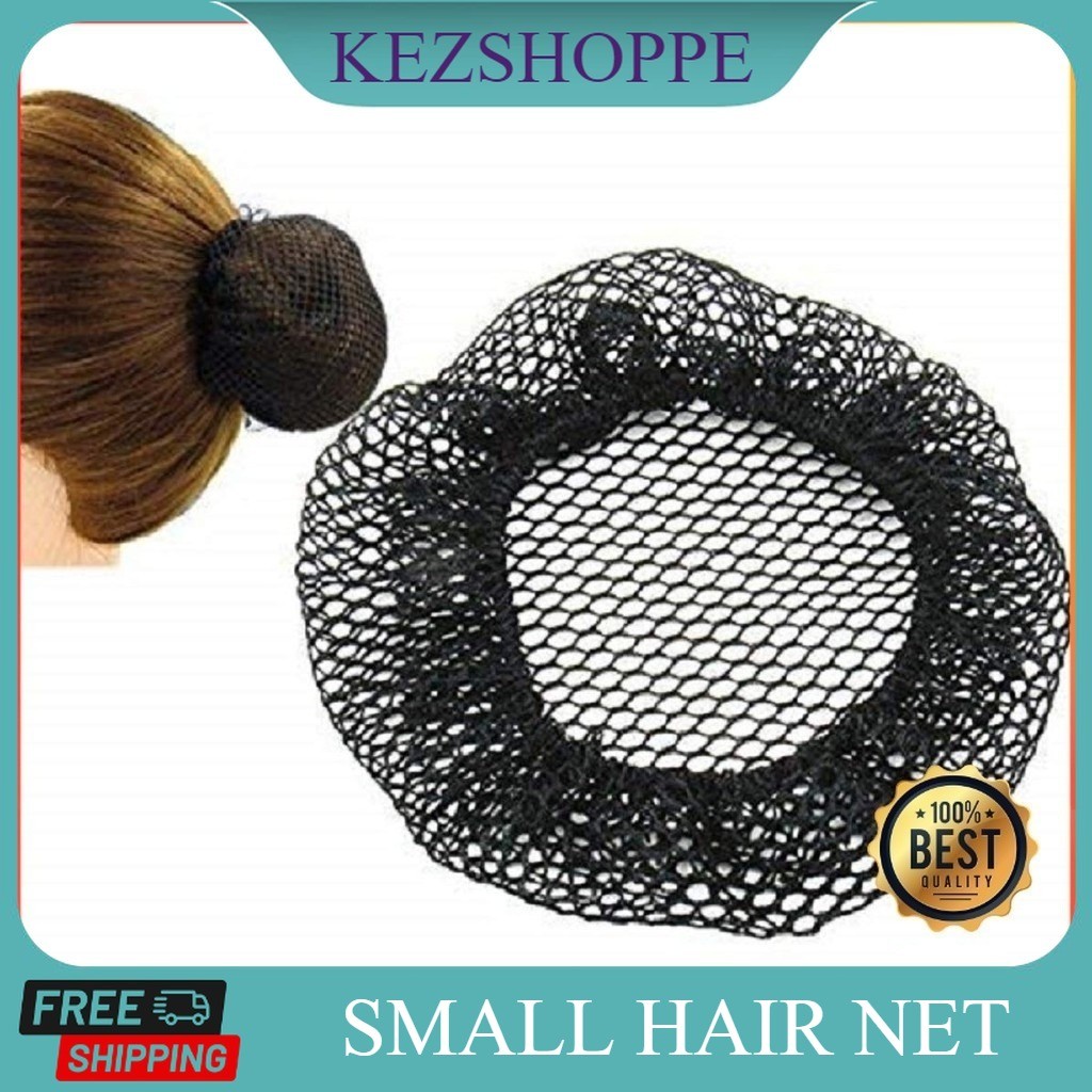 Elastic Hair Net Reusable Small Hair Bun Net For Women Hairbun Hairnet ...