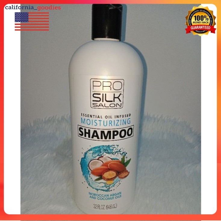 NEW PRO SILK SALON Moisturizing Shampoo with Moroccan Argan and Coconut ...
