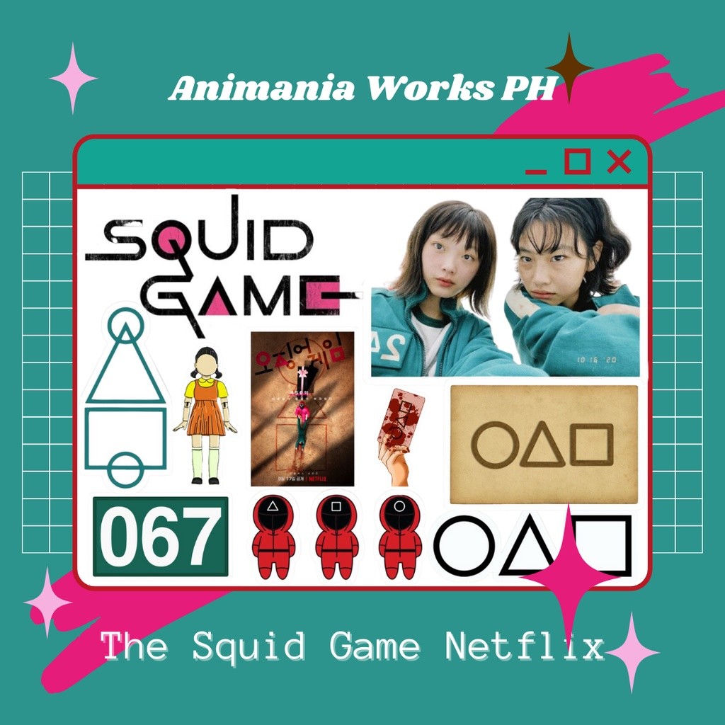 Netflix Stickers / The Squid Game Sticker Collection / Coated Vinyl ...