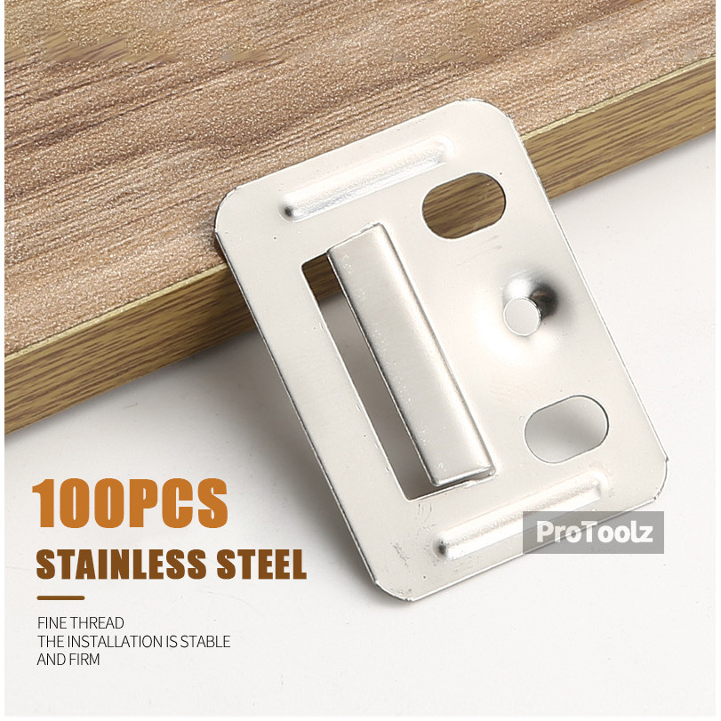 100Pcs/1bag Wall Cladding Clip Wpc wall Clip For Wpc And Ceiling Fluted ...