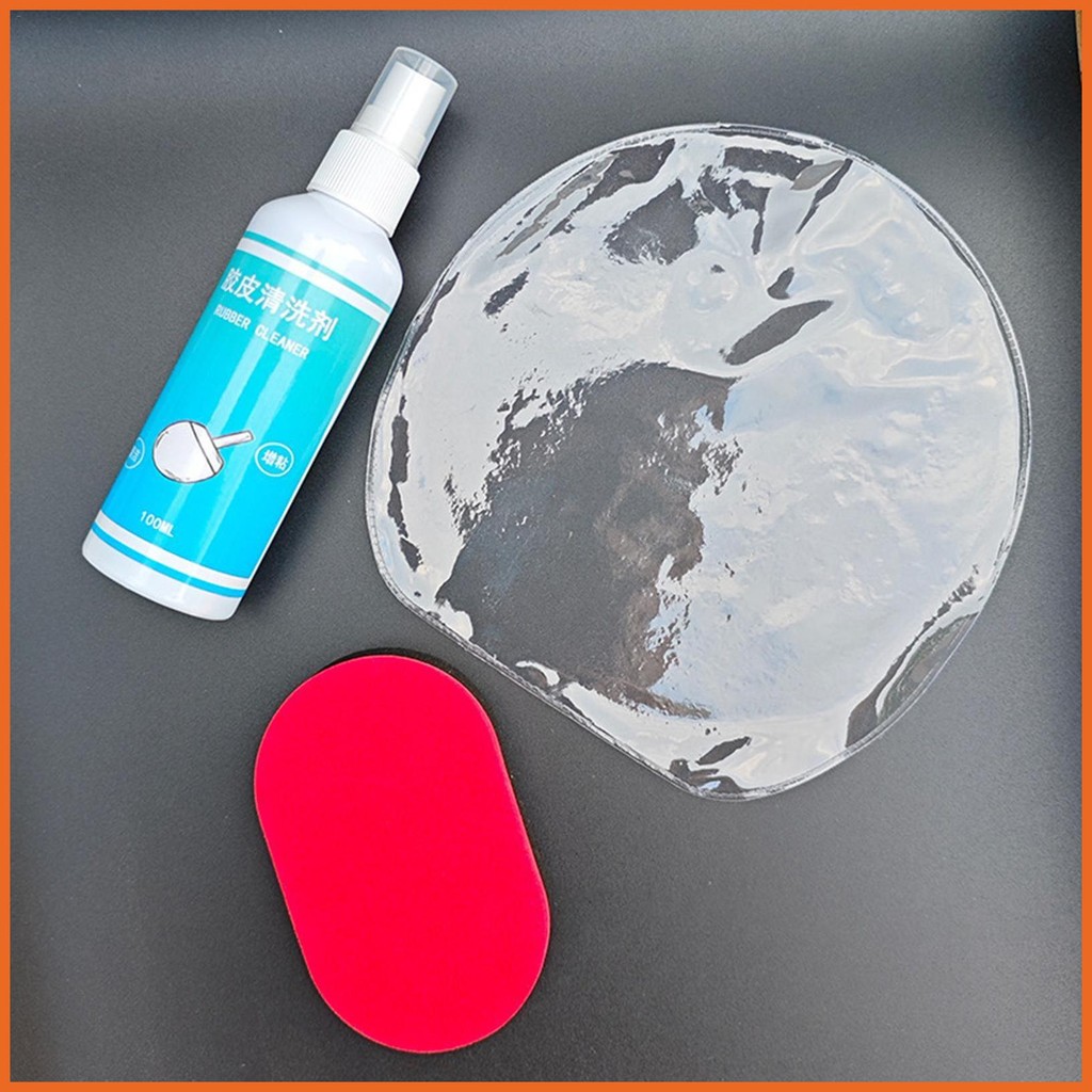 Table Tennis Racket Cleaner 100ml Cleaning with Sponge Helping Maintain ...