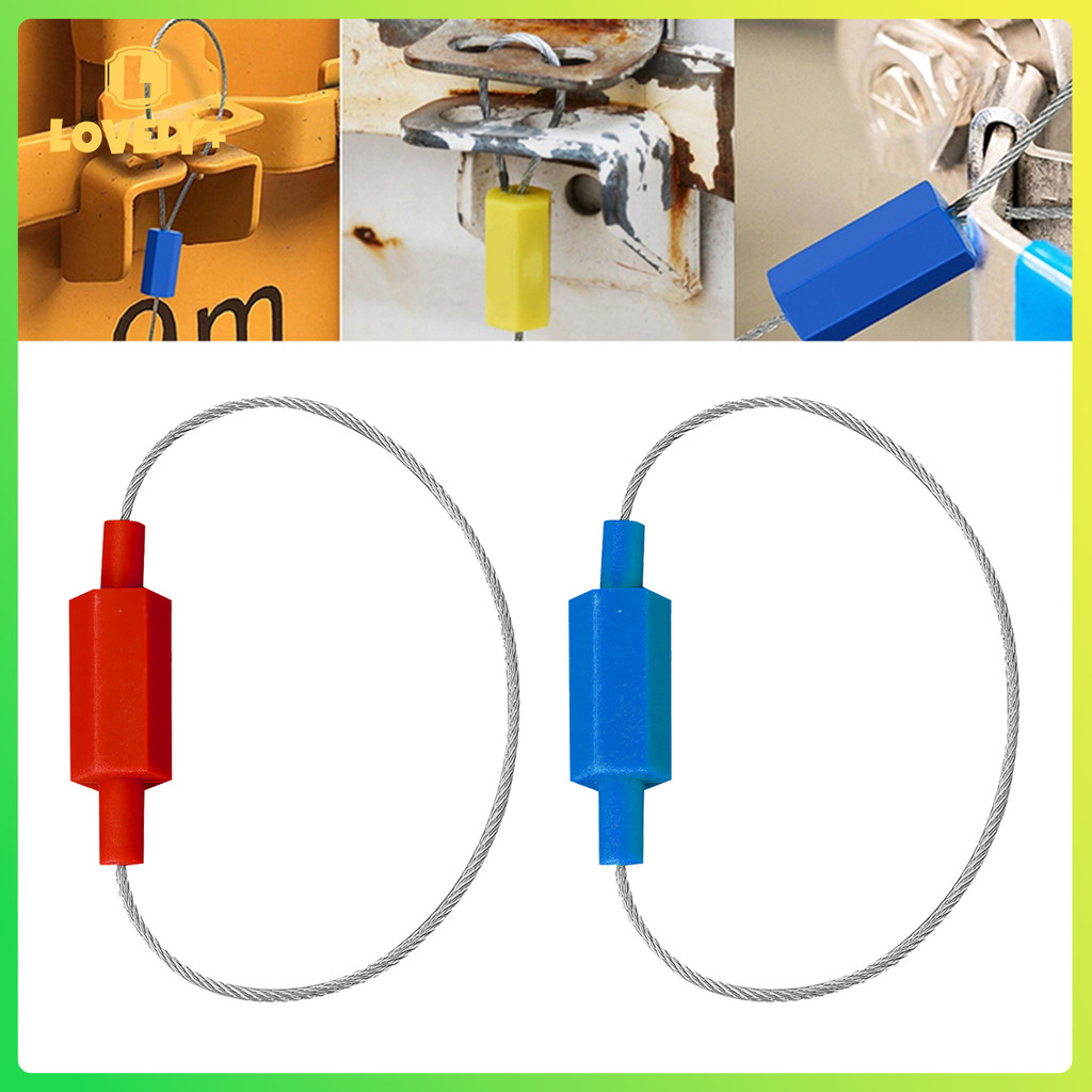 10PCS Disposable Steel Security Cable Wire Seals Numbered Tamper-proof ...