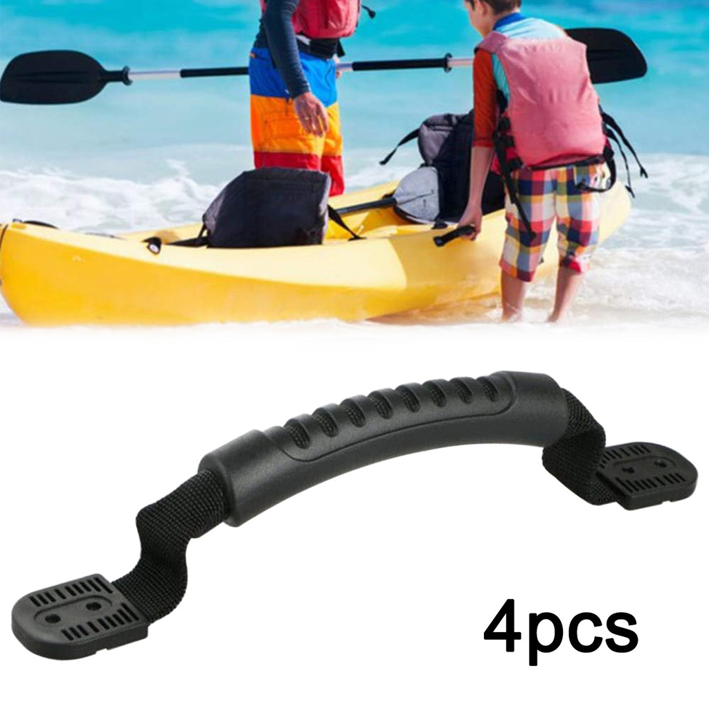 4-pack Classic Rubber Boat Luggage Side Mount Carry Handles Fitting for ...
