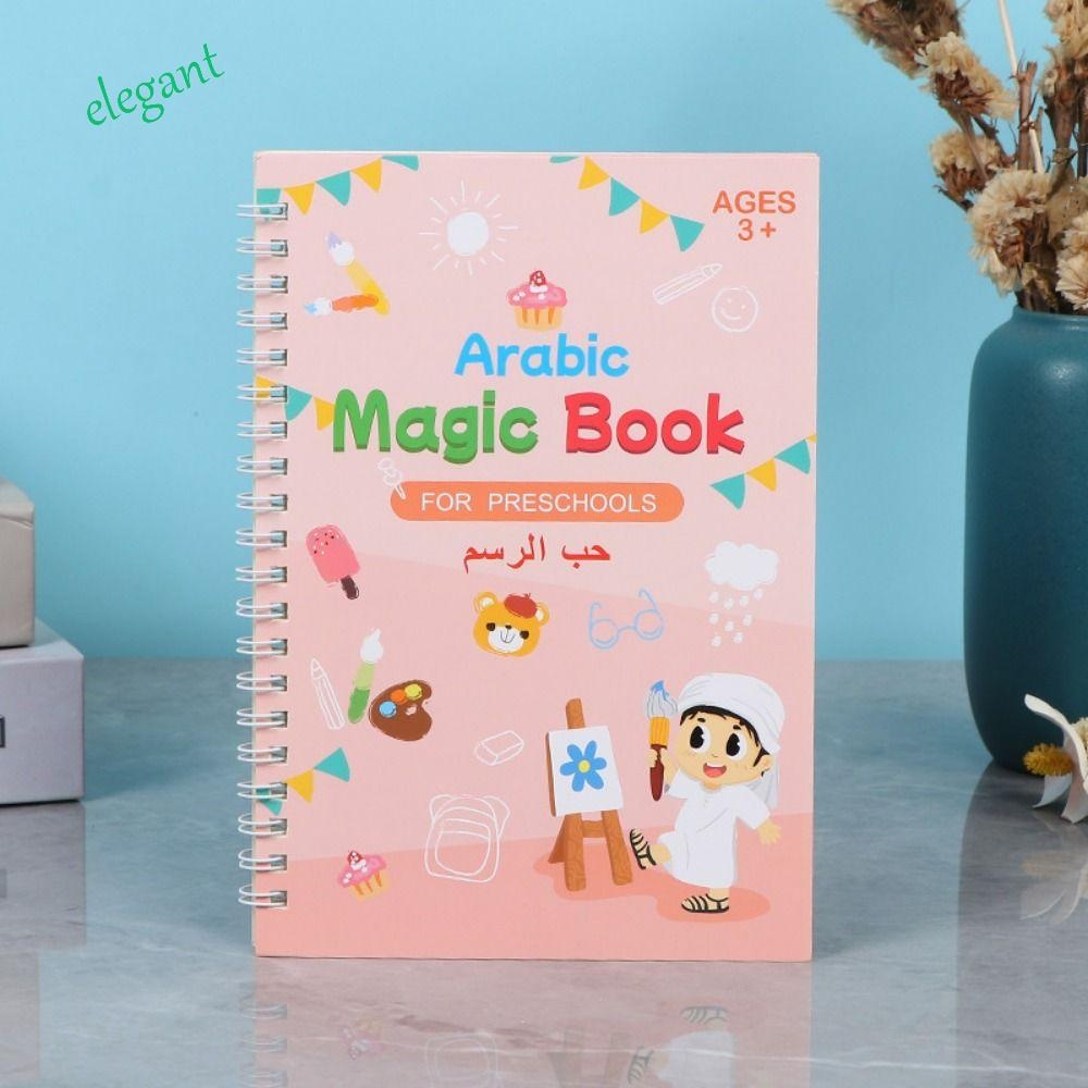 ELEGANT Arabic Calligraphy Book, 3D Handwriting Groove Magic Practice ...