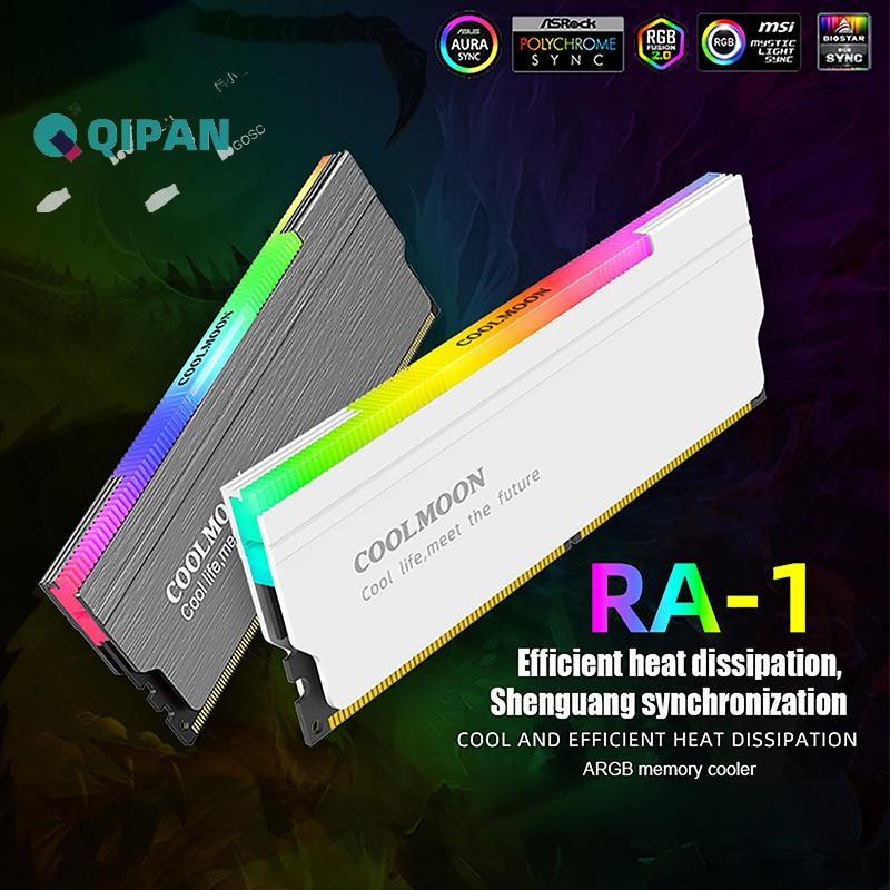 [QIPAN] ARGB RAM Heatsink Heat Spreader Cooler Memory Cooling Vest For ...