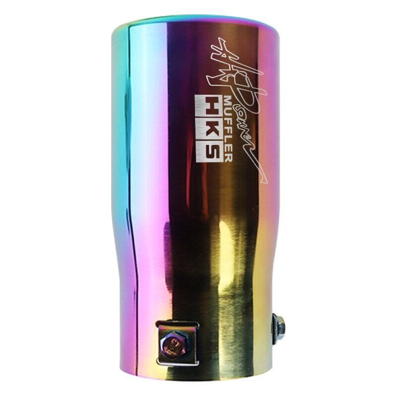 HKS Universal Car Exhaust Muffler Pipe 66mm Stainless Steel Auto ...