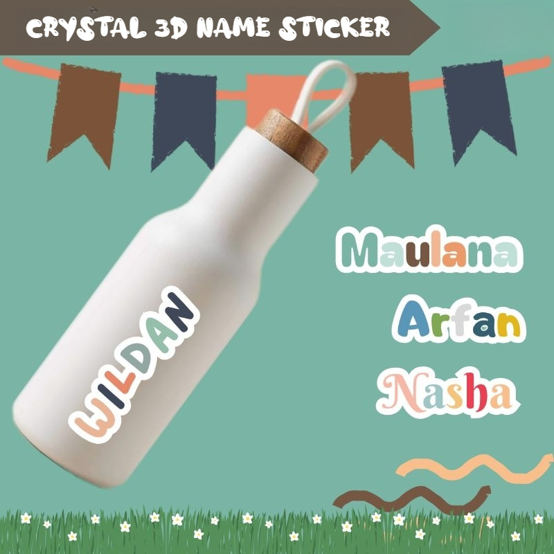 Personalized UV name stickers/Custom 3d name labels/special waterproof ...