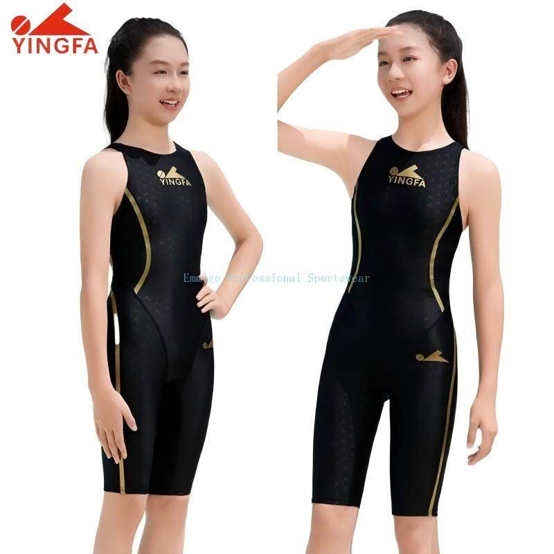 YINGFA Girls' Competitive Swimwear Sharkskin Teen Athletes Racing ...