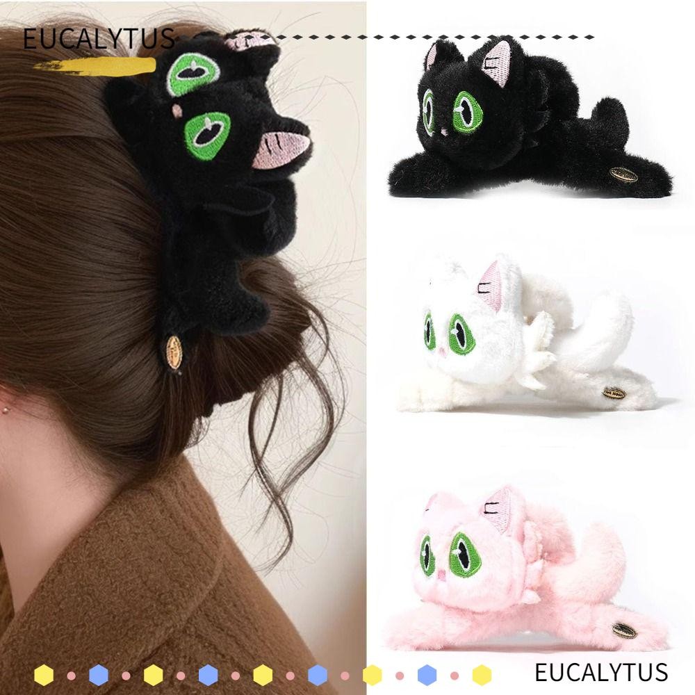 EUCALYTUSPH Grasping Clip, Cat Non-Slip Hair Claw, Cute Plush Strong ...