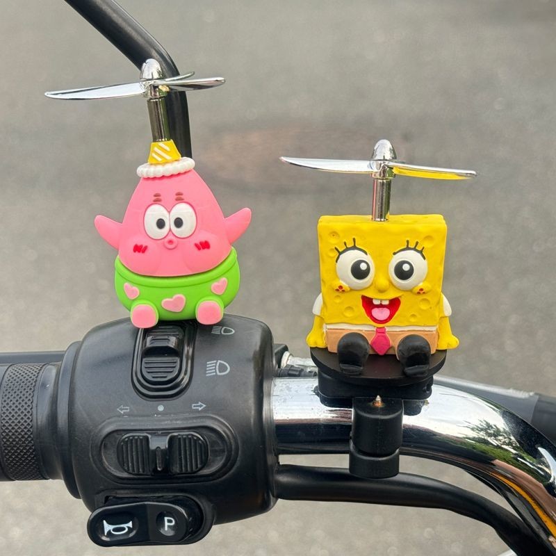 SpongeBob SquarePants Pat Star Windmill Car Decoration Helmet Bicycle ...