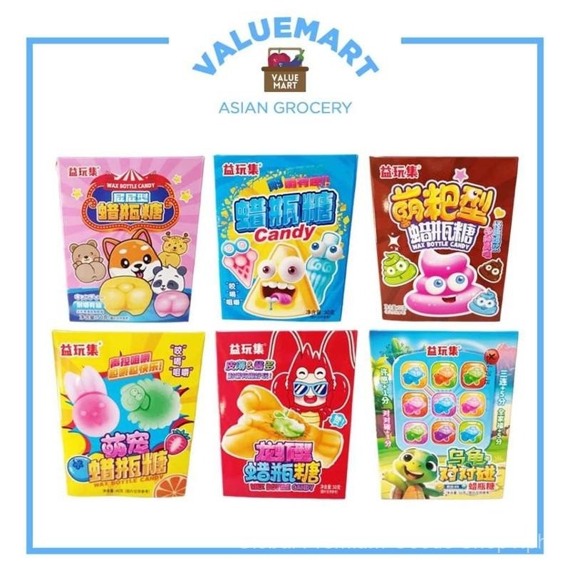 Yiwan Trending Wax Candy Sweets Viral Chewing Candies (6 Different Fun ...