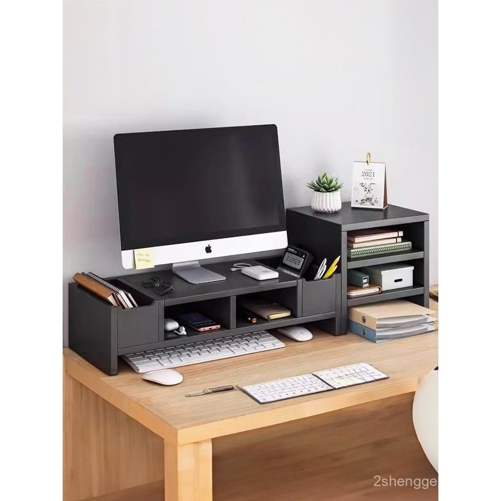 Computer Monitor Stand Riser Office Desktop Organizer Screen Base ...