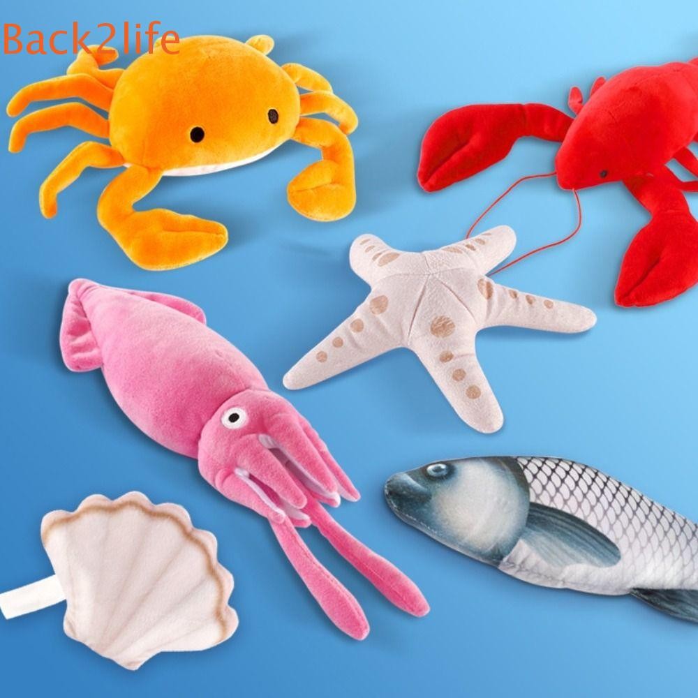 BACK2LIFE Ocean Animal Plush Toy, Fish Aquarium Starfish Scallop ...