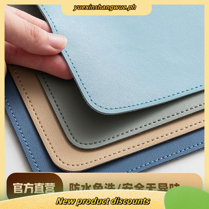 center table cover table cover aesthetic Leather table mat desk mat ...