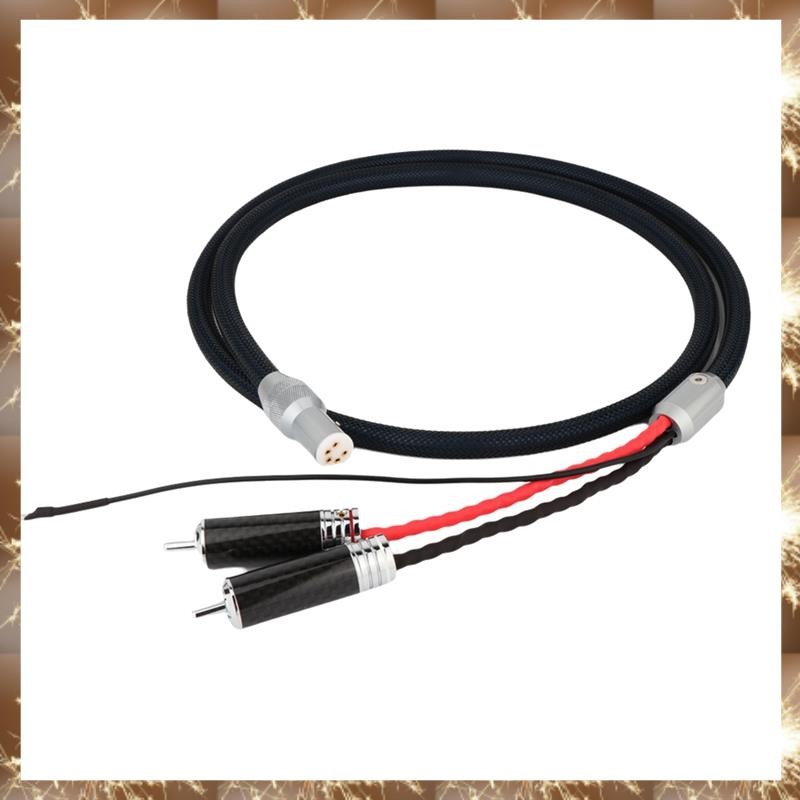 (Y O Q N)Tonearm Cable Vinyl LP Record Player Din to Interconnect ...