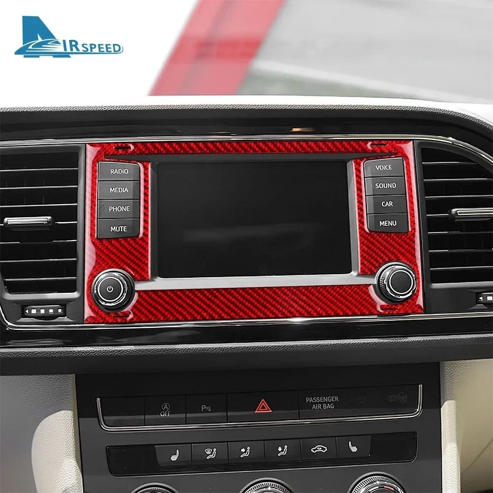 Real Soft Carbon Fiber Sticker For Seat Leon 2013 2014 2015 2016 2017 ...