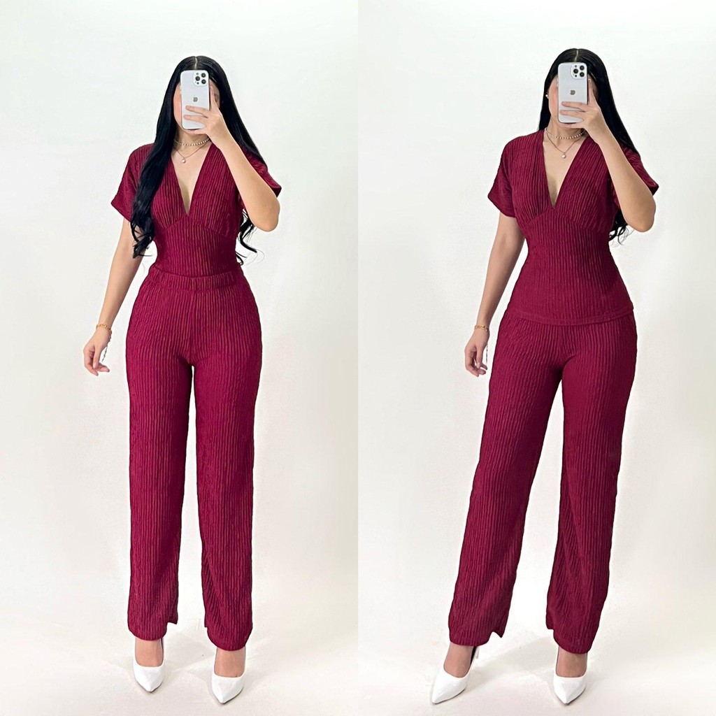 GHB. SHANE CASUAL TERNO PANTS | Shopee Philippines