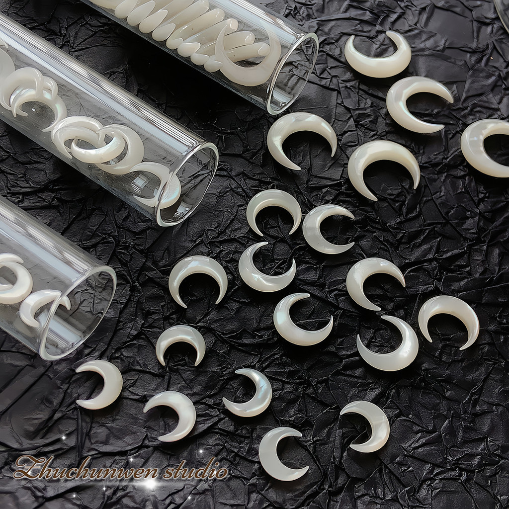 Cute Love [White Moonlight] White Butterfly Shell Natural Shell diy ...