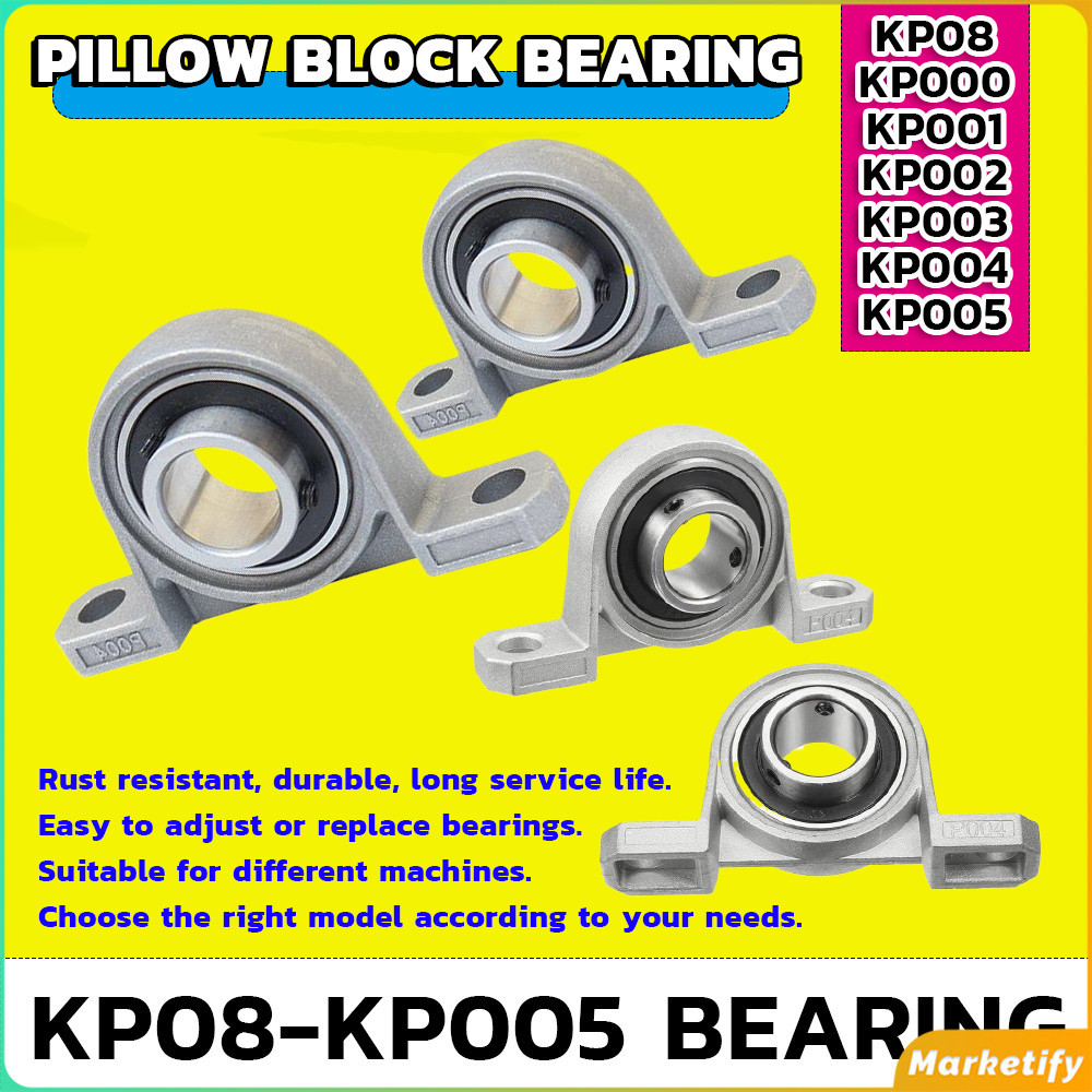 MK KP08-KP005 Pillow Block Bearing Zinc Alloy Insert Linear Bearing ...