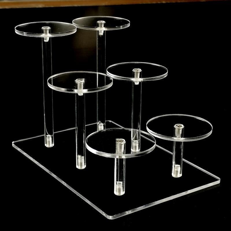 Doll Display Stand Acrylic Transparent Ladder Display Stand Figure ...