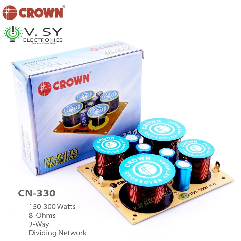 RQ+Original Crown CN-330 300W 8 Ohms 3 Way Dividing Network Crossover CN330 CN 330 Rud | Shopee ...