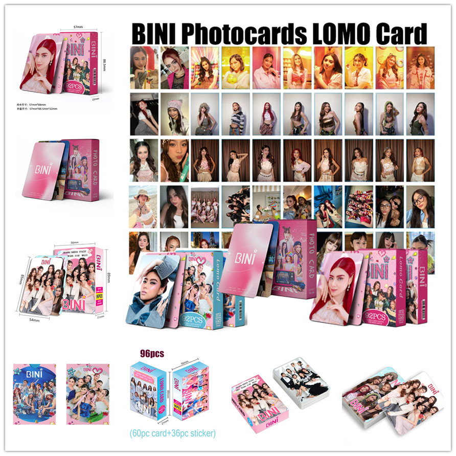 NewBini Lomo cards 55Pcs Bini Photocards Photo Card Holographic Colet ...